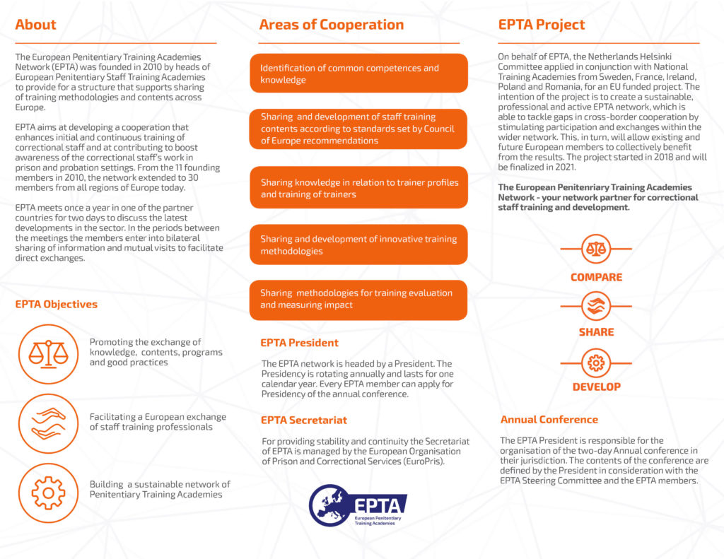 EPTA - European Penitentiary Training Academies Network » About