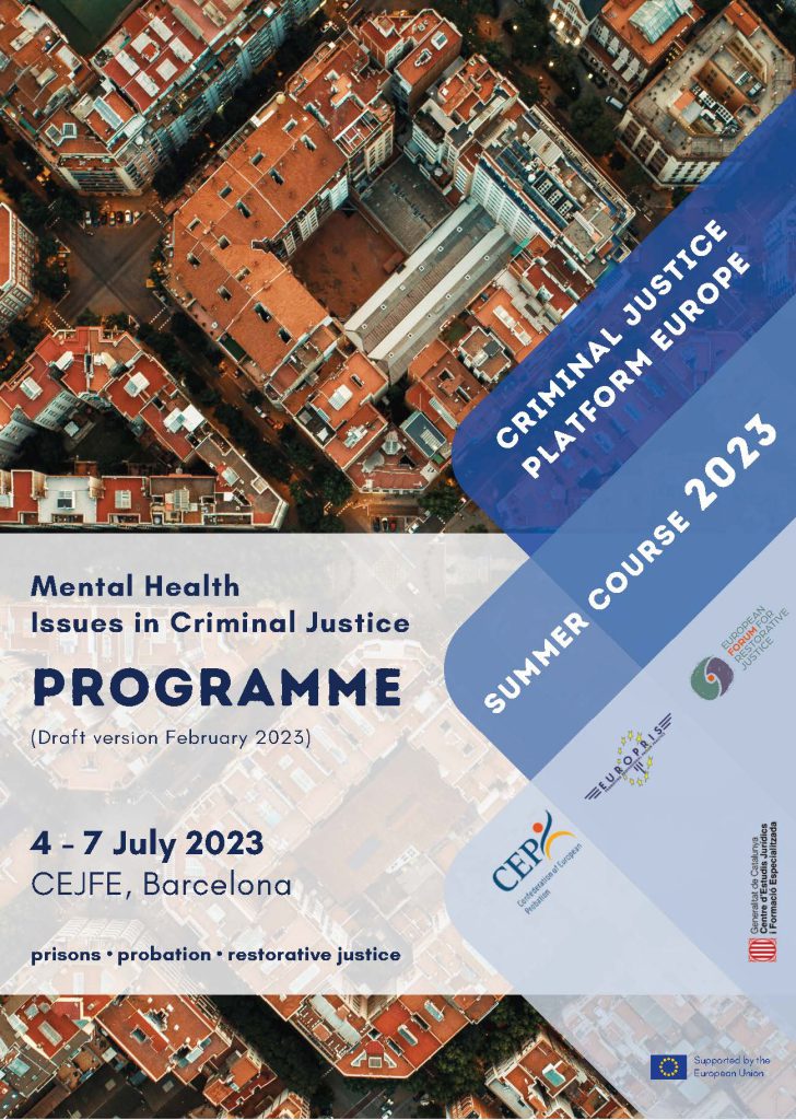 EPTA - European Penitentiary Training Academies Network » Register: Summer Course on Mental ...